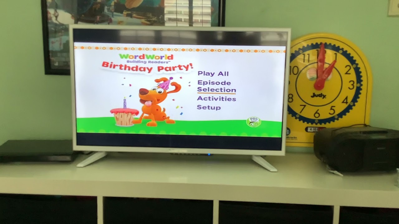 WordWorld Birthday Party DVD Menu Walkthrough - YouTube