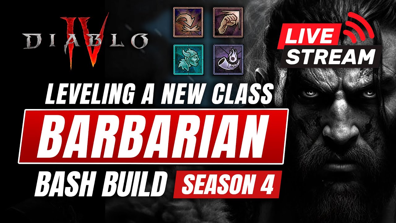 Diablo 4 Bash/Thorns Barbarian Leveling 1-100 - YouTube