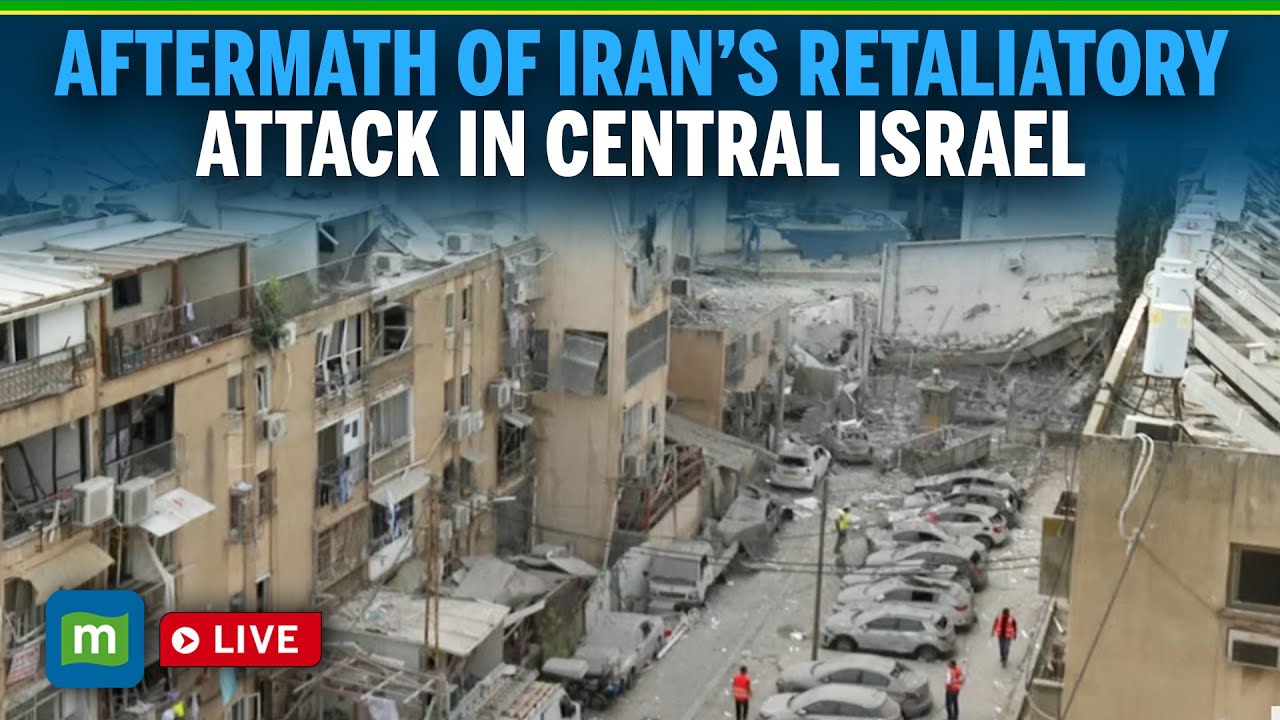 LIVE: Visuals of aftermath of Iranian missile strike in Israel's Tel ...