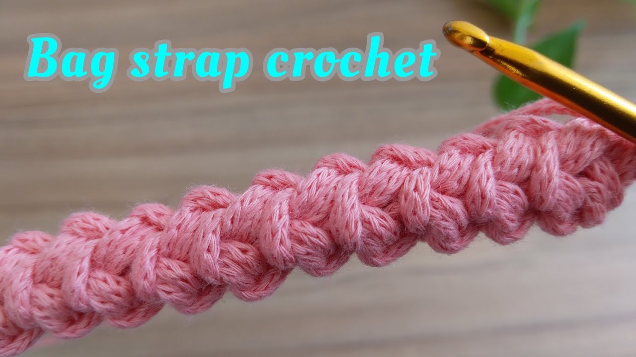 Bag strap Crochet|This is a popular bag strap weaving pattern|bag strap ...