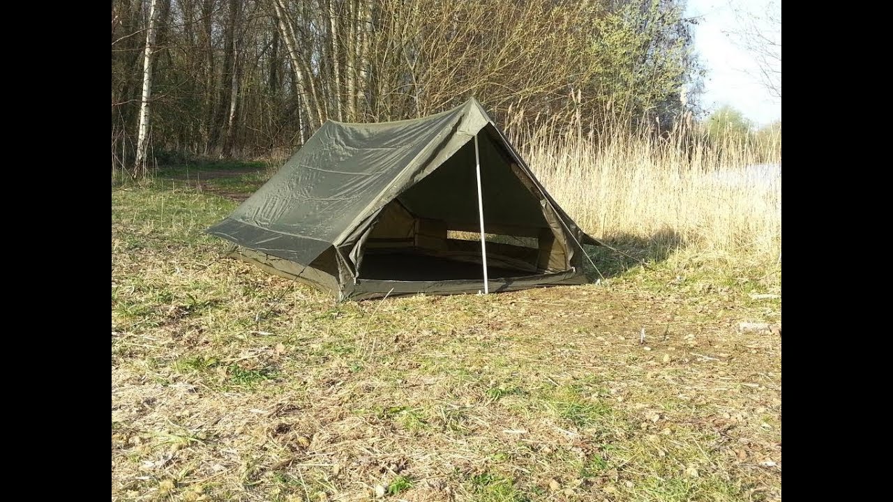 French F1 Commando tent for survival and bushcraft. - YouTube