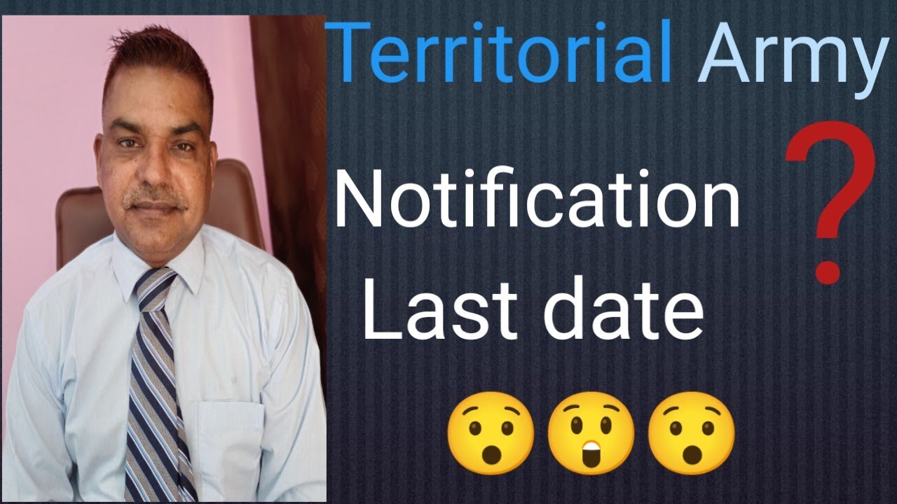 Territorial army notification 2023 || Territorial Army Bharti || #shots ...