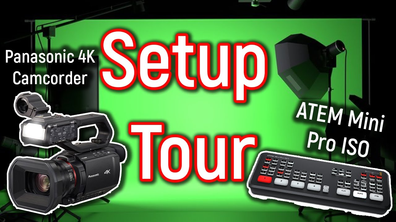 Setup Tour | Live Green Screen Record Recording | ATEM Mini | Plus More ...