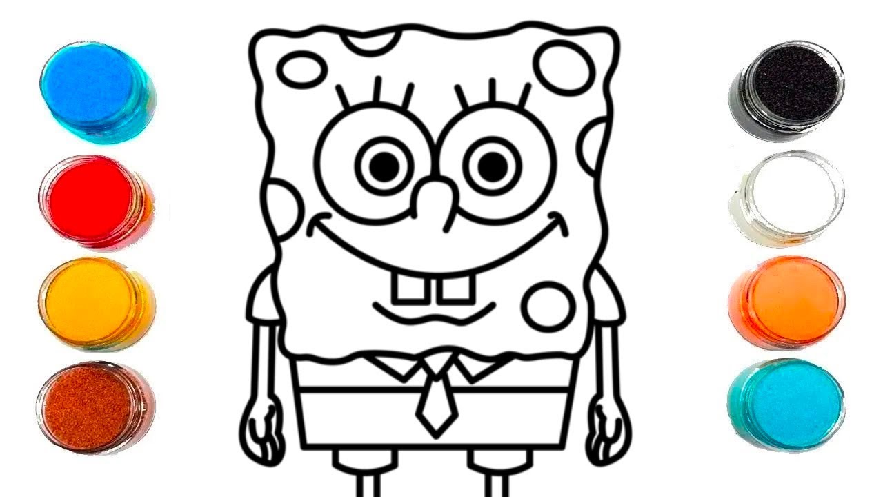 DIY Tutorial: How to Color SpongeBob with Color Sand - YouTube