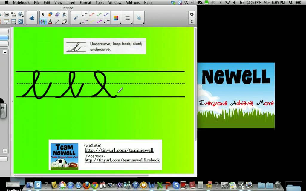 Cursive l (Lowercase) - YouTube