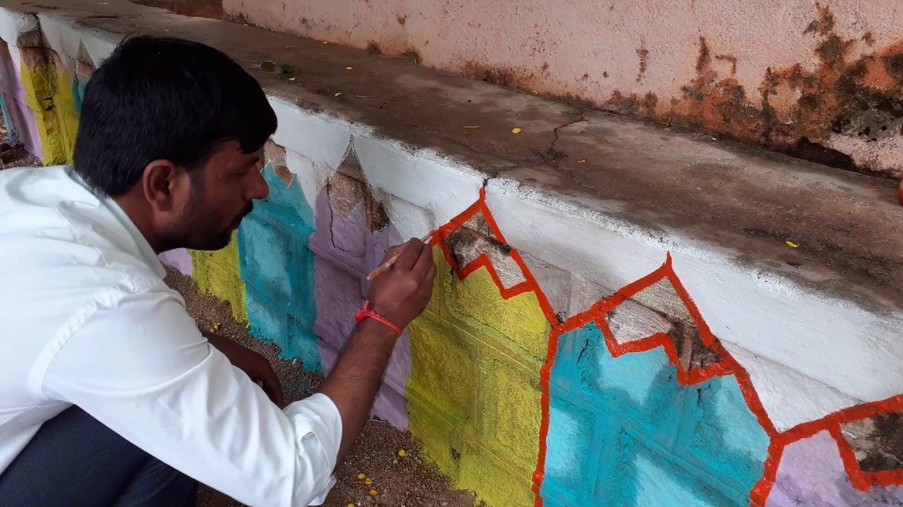 SCHOOL COMPOUND PAINTING - YouTube