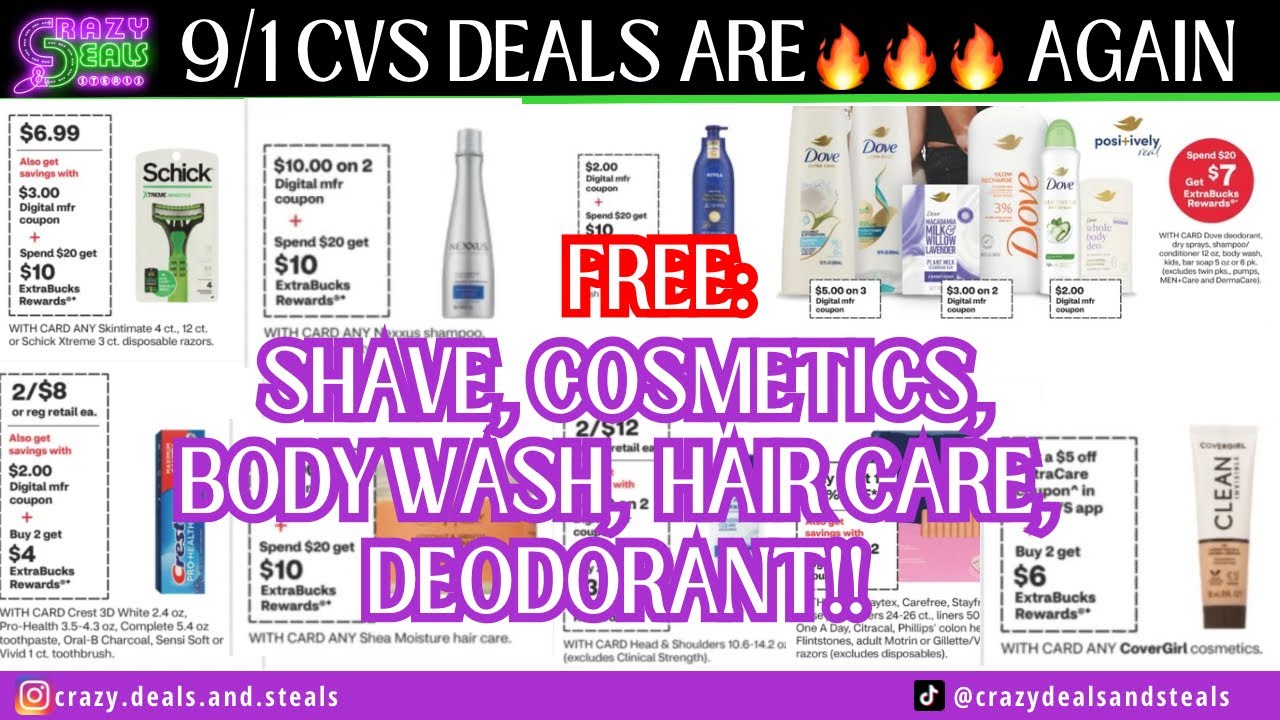 🔥9/1 CVS Deals {11 MUST DO CVS DEALS} LOTS OF FREEBIES! ANOTHER 🔥 WEEK ...