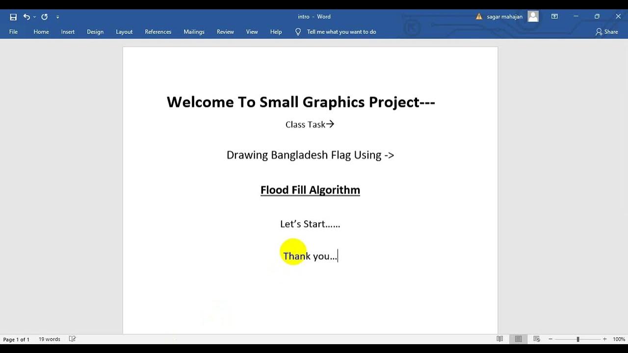 Draw Flag of Bangladesh only with Flood Fill algorithm source code | CG Project using OpenGL C++ ...