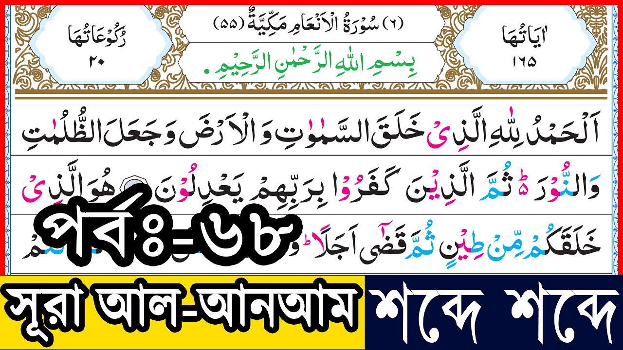 Ep 68 Surah Al Anam verses 120 And 121 স র আল