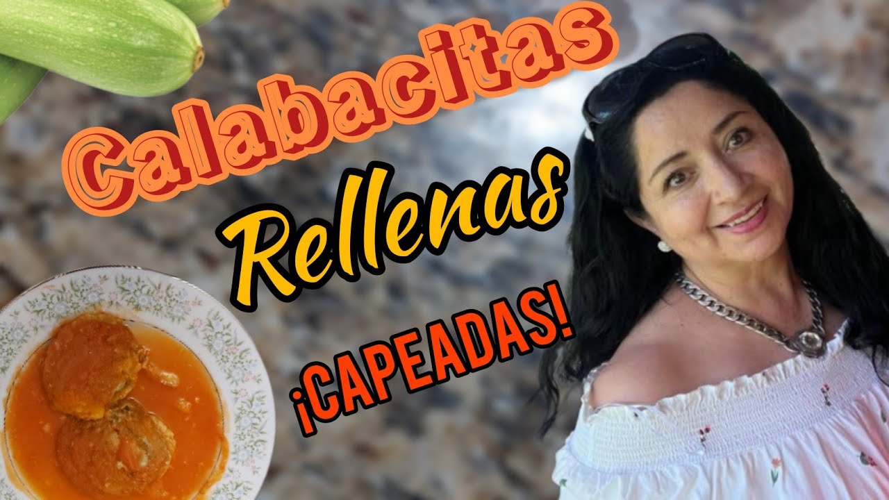 Cocinando Calabacitas Rellenas Capeadas Fáciles de preparar 😁 ...