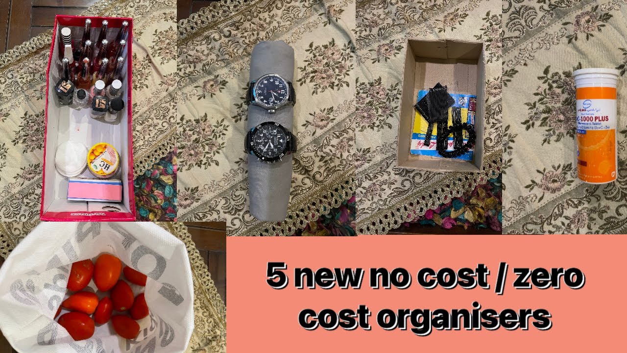 5 New Zero Cost Organizers | No Cost Organizer Ideas - YouTube