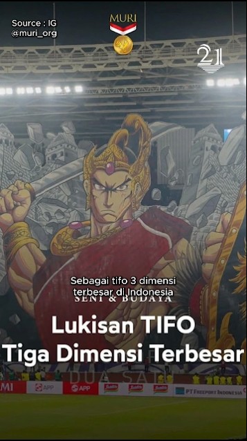 Pecahkan Rekor MURI! Tifo Timnas Indonesia Bukan Kaleng-Kaleng! 🔥 # ...