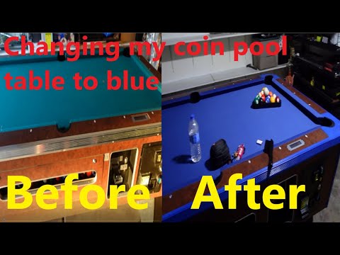 how to change a Valley or Dynamo Pool Table to blue easiest way - YouTube