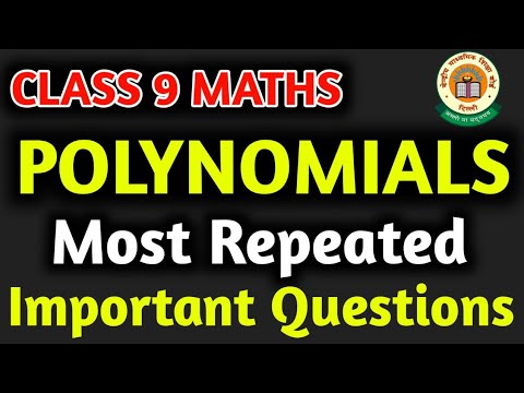 Polynomials Class 9 Maths Most Repeated Questions | Class 9 Maths Most ...