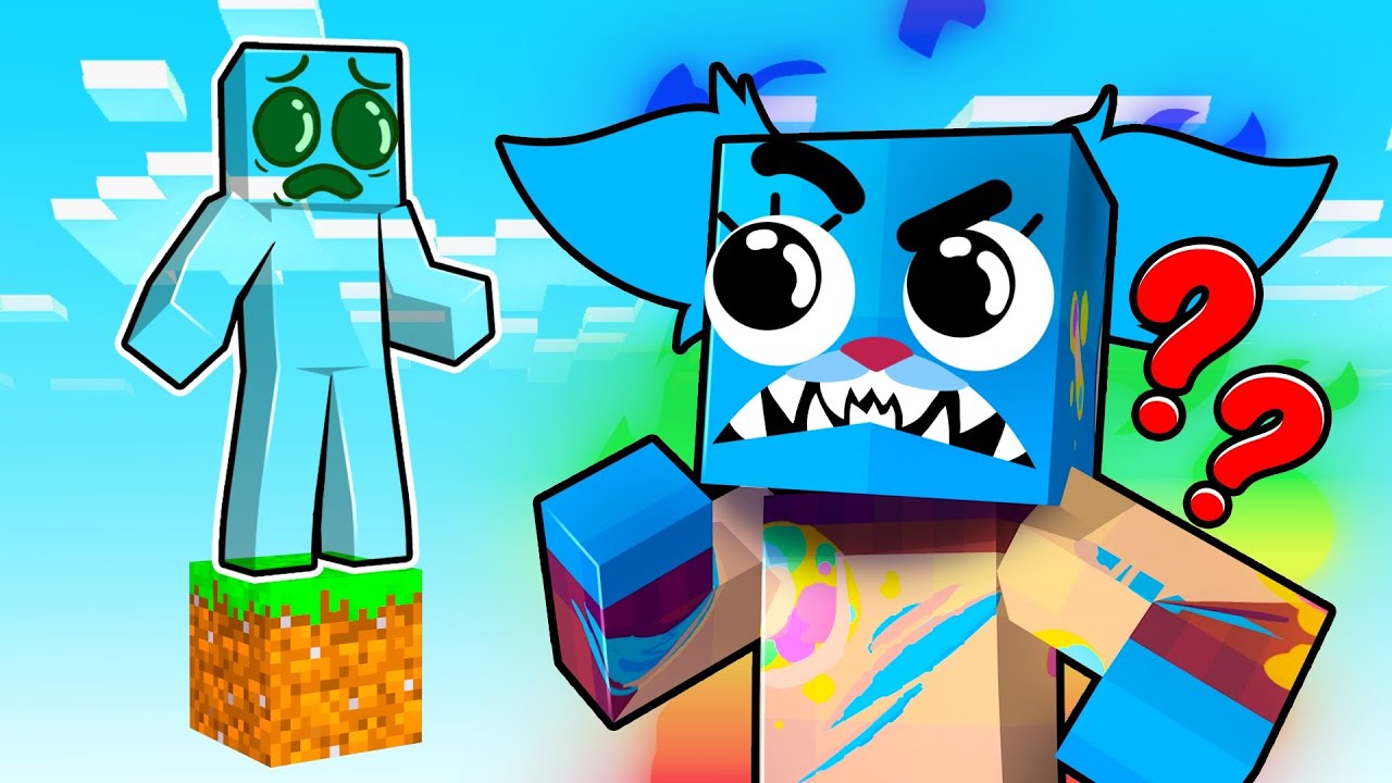 INVISIBLE Slime on a JOY INFECTION Block in Minecraft! - YouTube