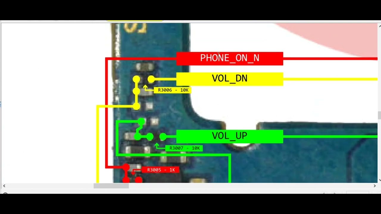Samsung A705 A70 power key jumper Samsung galaxy A70 A705 power key ...