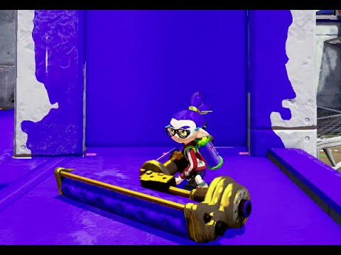 Splatoon GAMEPLAY FOR WIIU: Gold Dynamo Roller Back to TankMode! - YouTube
