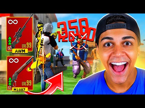 🎯FREITAS DESTRUINDO TODO O MAPA JOGANDO DE M1887 E JOGANDO DE SNIPER • FREE FIRE NO EMULADOR VEJAM