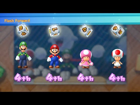 Mario Party 10 - Luigi vs Mario vs Toadette vs Toad - Airship Central