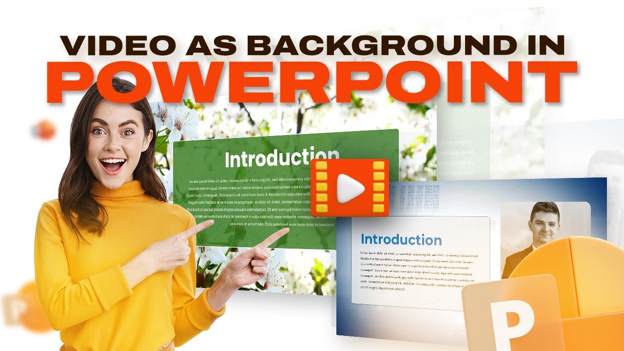 How to Add Video Background in PowerPoint - Tutorial - YouTube