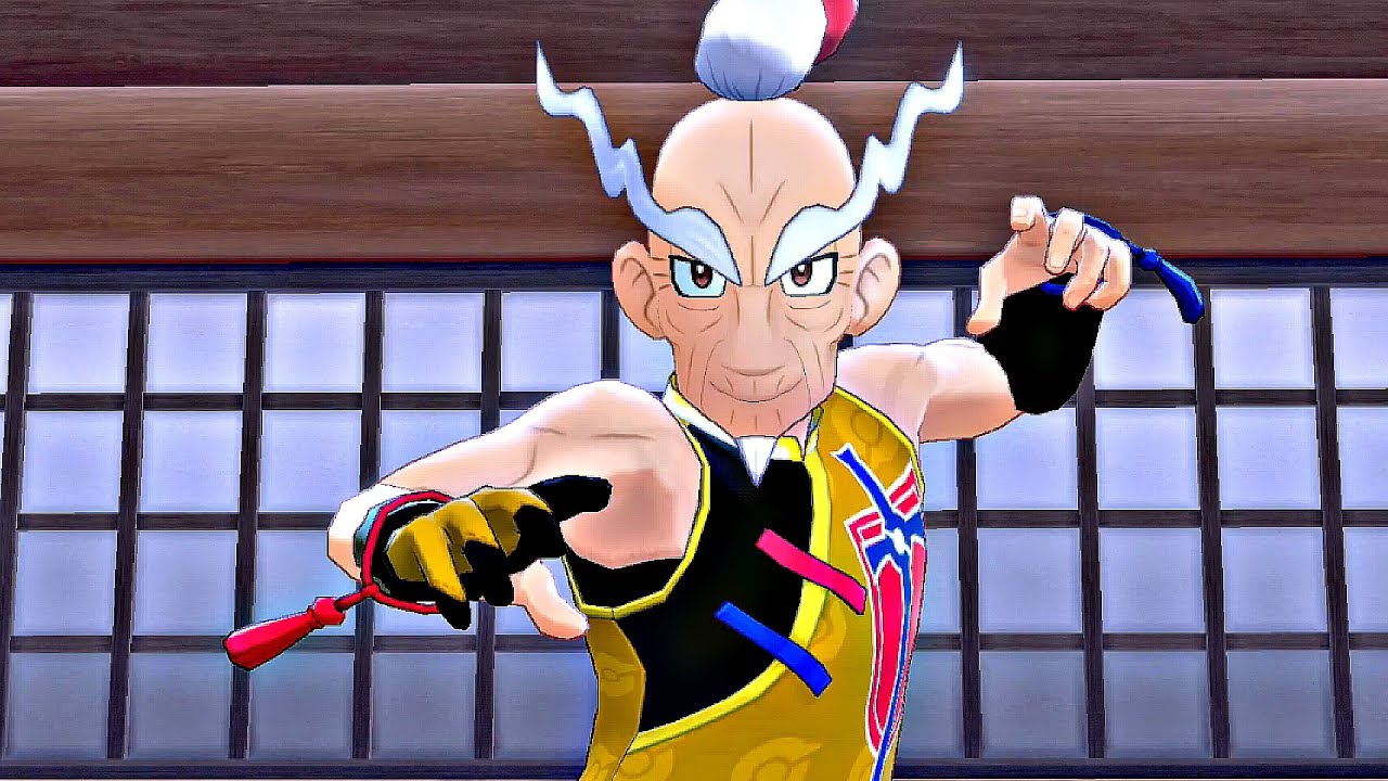 Pokemon Sword & Shield: Isle of Armor - Dojo Master Mustard Gym Battle ...