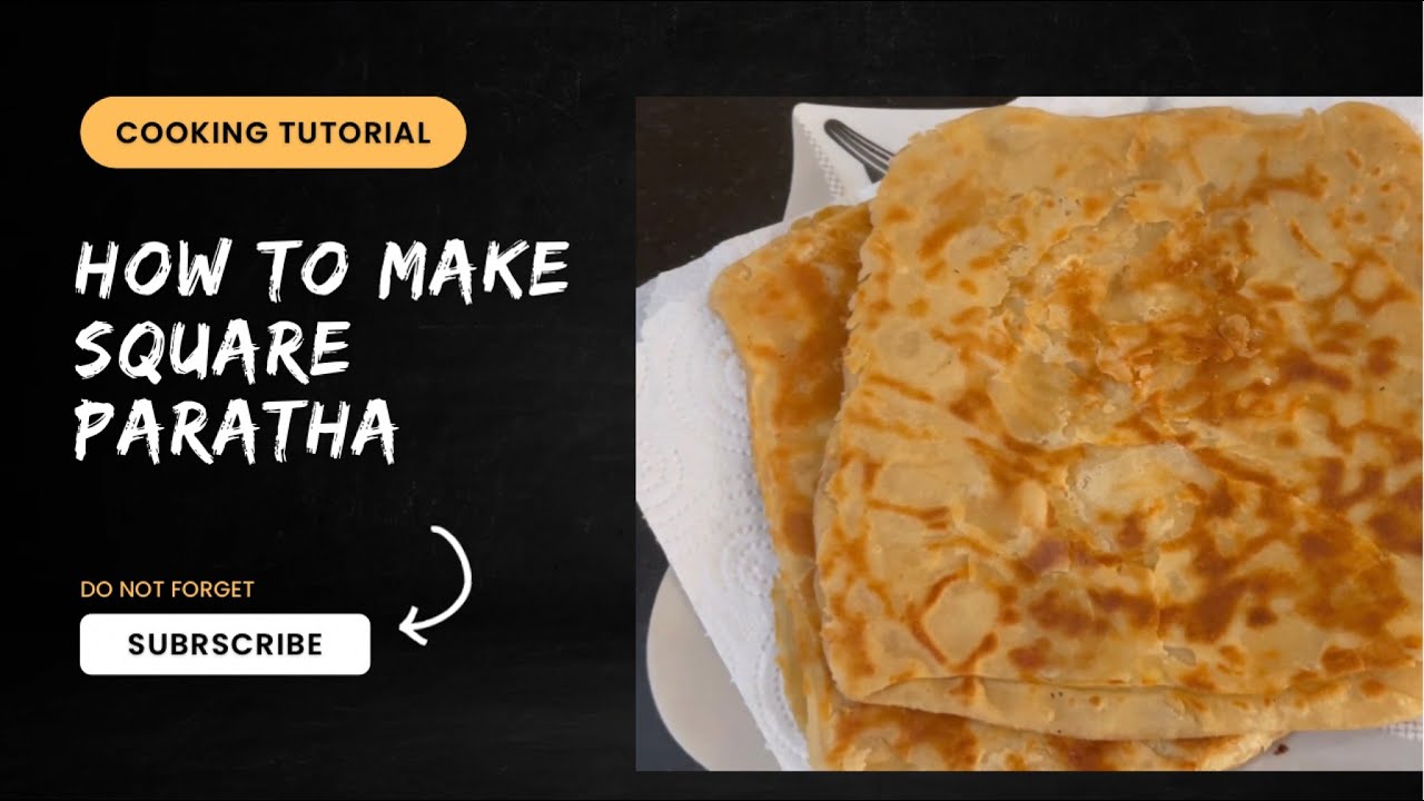 Super Easy Way For Making Square Paratha || Aim Shah - YouTube