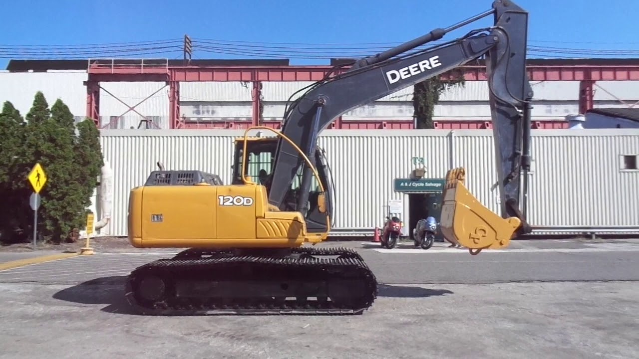 2011 John Deere 120D Excavator - YouTube