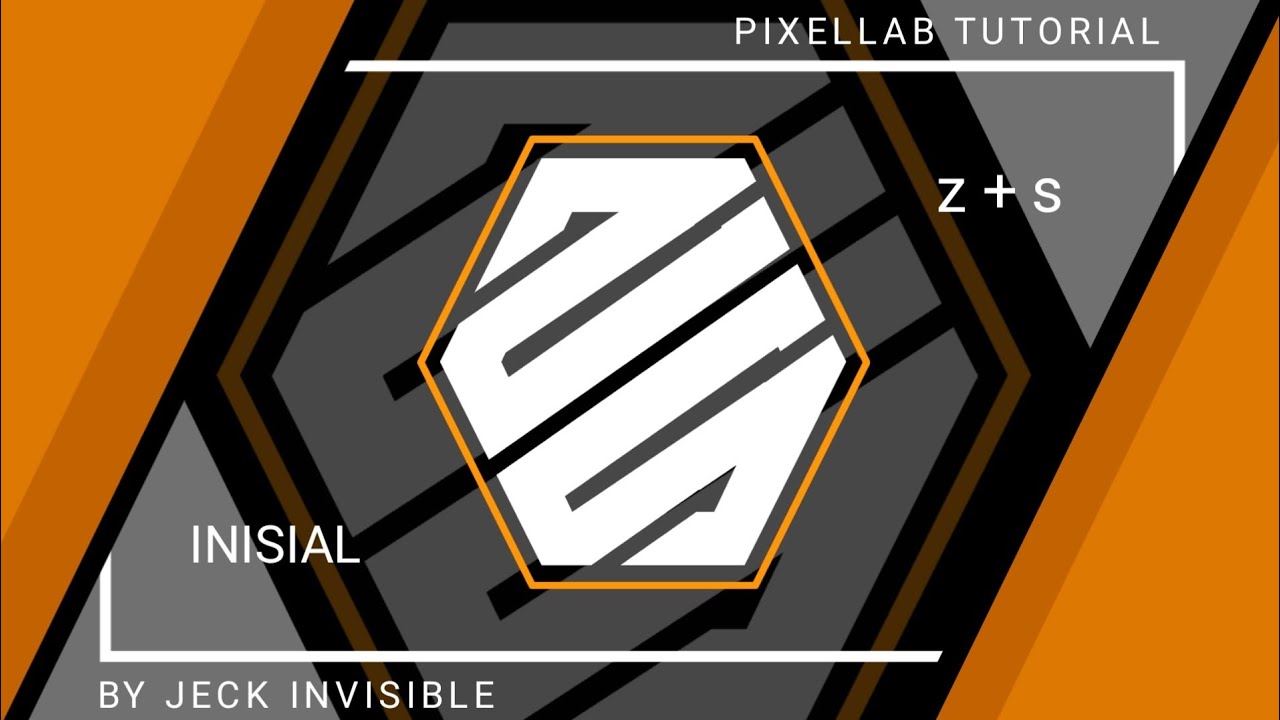 TUTORIAL MEMBUAT LOGO INISIAL ZS dg pixellab (easy ) - YouTube