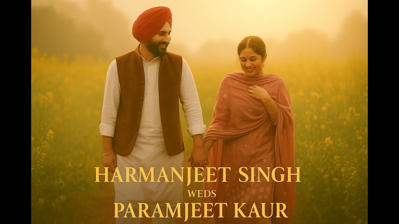 Harmanjeet Singh ️ Paramjeet Kaur | Punjabi Traditional Pre Wedding ...