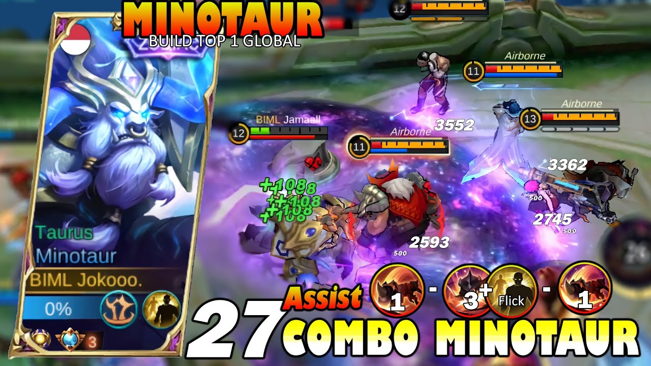 Perfect Build Minotaur Roam After Buff 🔥 Banteng Rusuh Gela 🔥 Build Top ...