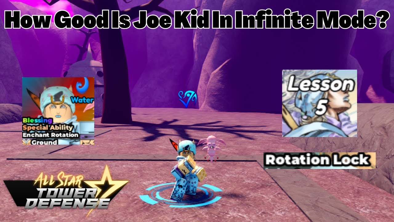 How Good Is Joe Kid In Infinite Mode? All Star Tower Defense ASTD - YouTube