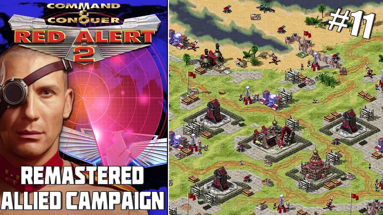 Red Alert 2 | Remastered Allied Campaign - Fallout (Hard) - YouTube