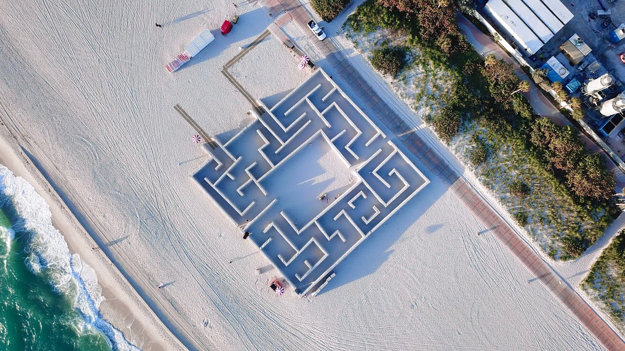 Sand Maze - Art Basel Miami - YouTube