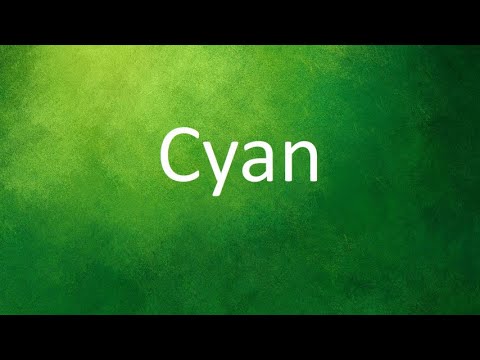 Pronunciation, meaning and usage of the word "Cyan". (in Hindi and ...