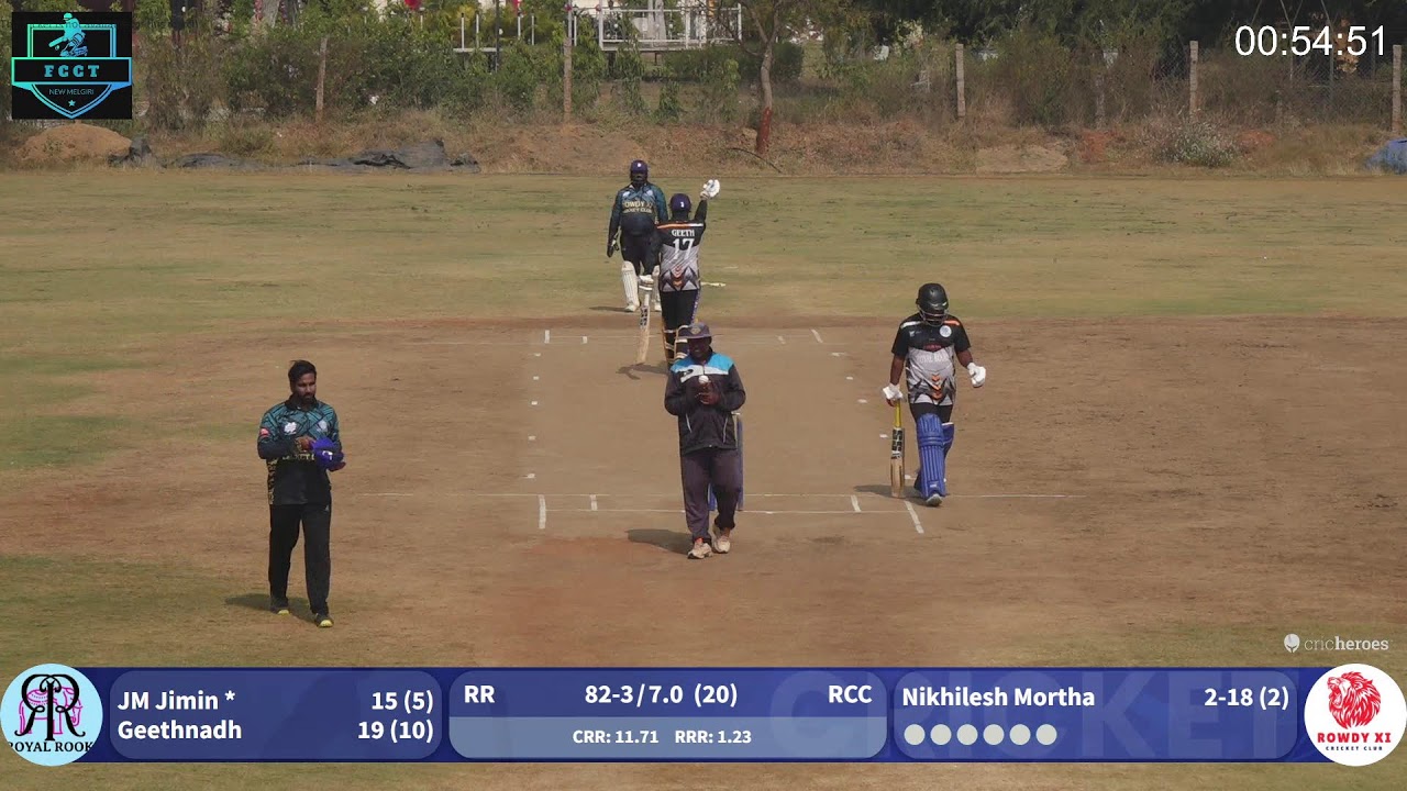 Rowdy-XI Cricket Club vs Royal Rooks | FCCT SEASON 72 - YouTube