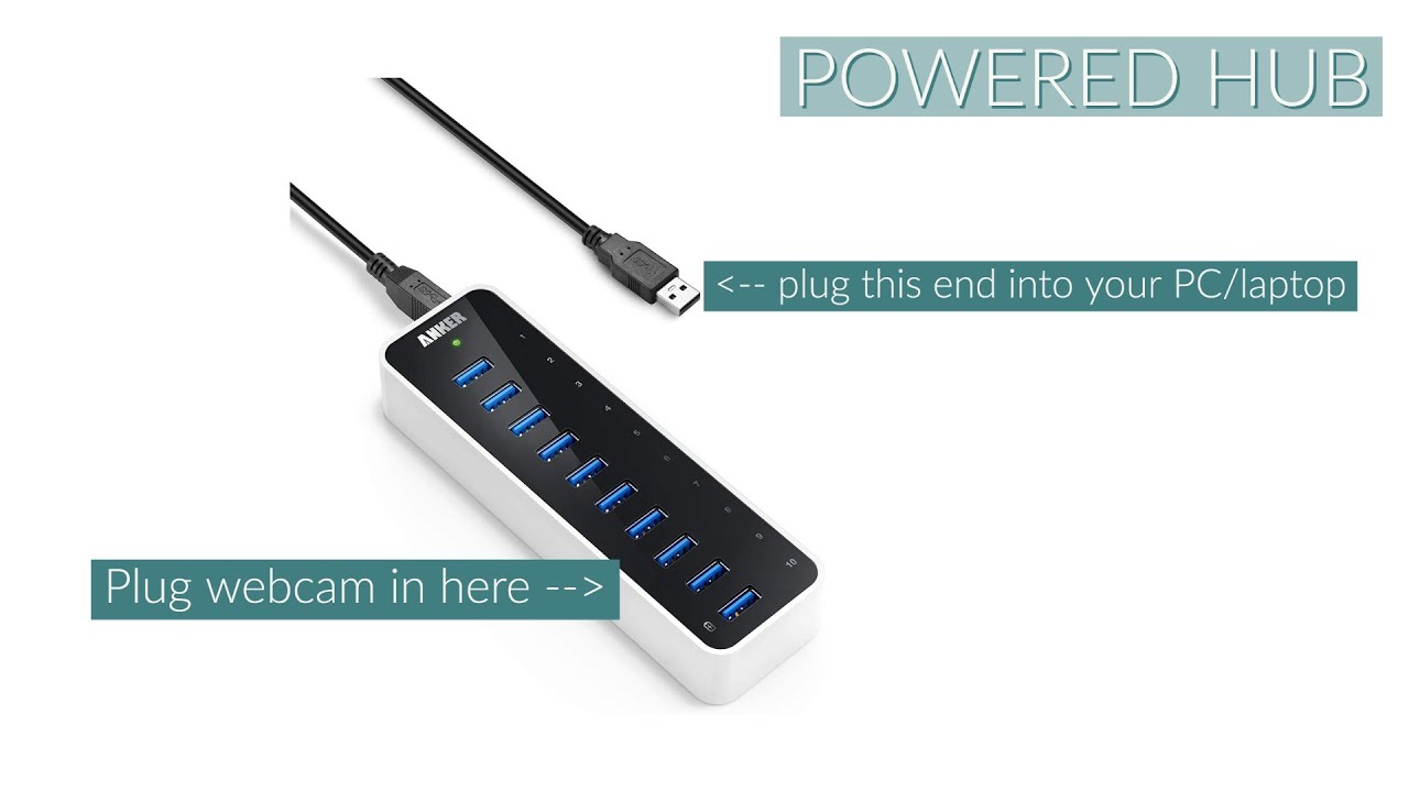 Connecting USB Camera and Using a Powered USB Hub in OBS - YouTube