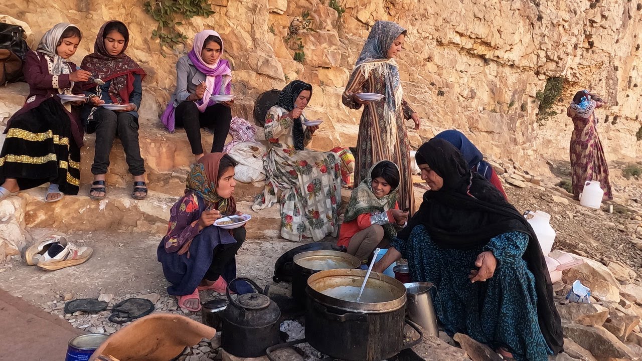 a Nutritious Meal for all the People of the Village_the nomadic lifestyle of Iran - YouTube