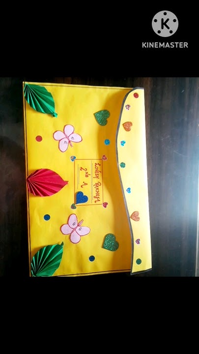 How to make File Folder\\DIY File Folder craft idea | school supplies ...