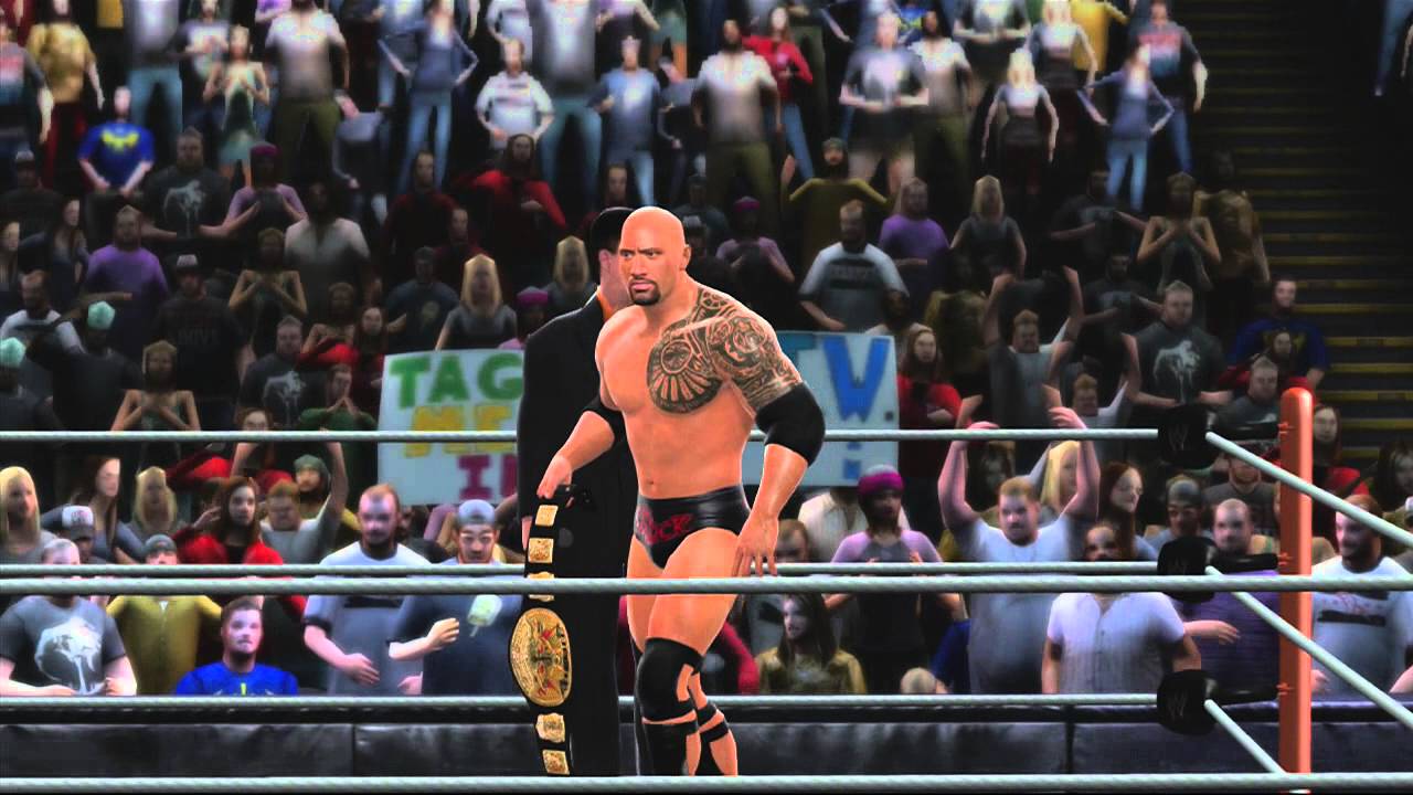 WWE Royal Rumble: The Rock vs CM Punk WWE Championship - YouTube