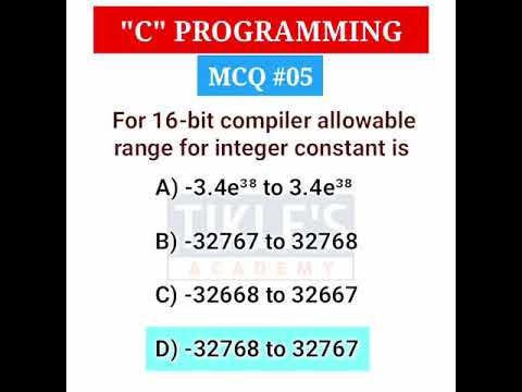 C PROGRAMMING MCQ 5 #shorts #tiklesacademy - YouTube