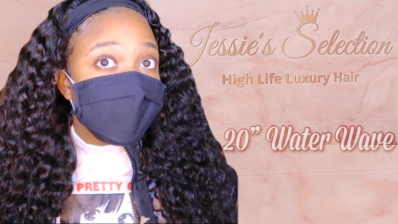EASY wig install - Water Wave Headband Wig Ft. Jessie Selection - YouTube