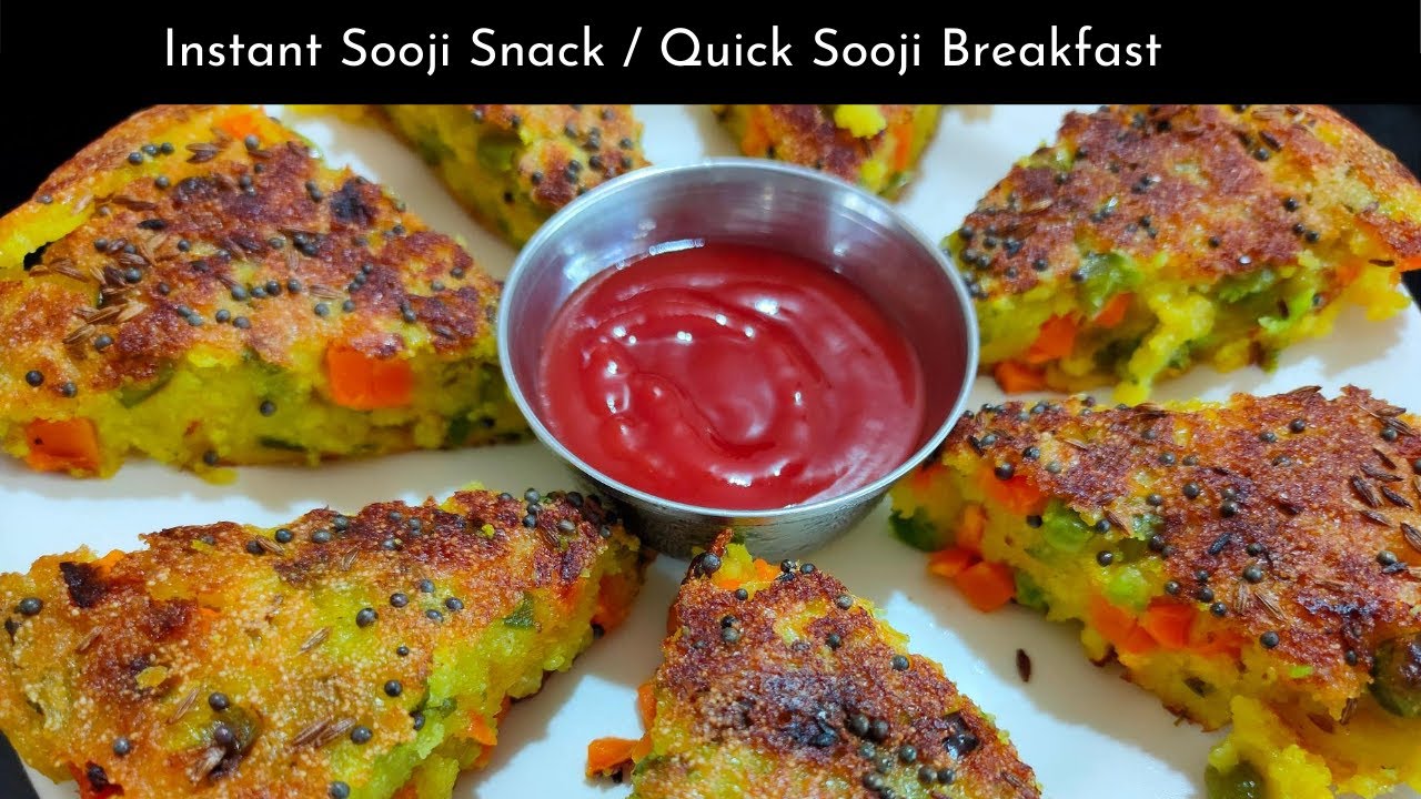 Instant Sooji Breakfast | Crispy Rava Snack in 20 Minutes | Handvo ...