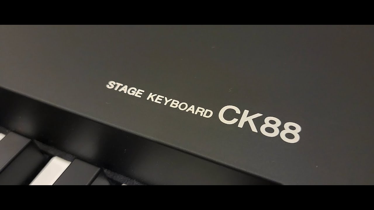 야마하(YAMAHA) 스테이지 키보드 CK88(신제품) 간단 리뷰 - YouTube