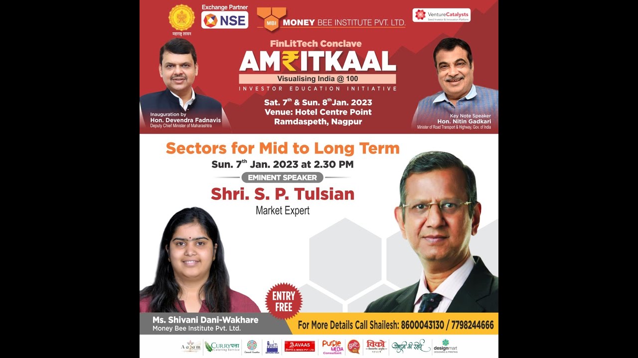 Sectors for Mid to Long Term - Shri. S. P. Tulsian | LIVE |Sun. 7th Jan ...