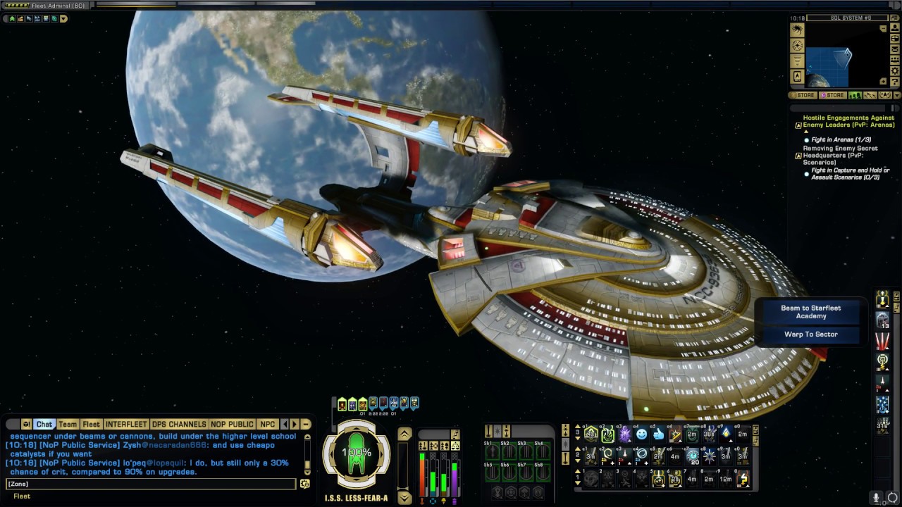 STAR TREK ONLINE - 80K Mirror Star Cruiser[T5] (007 minutes) - YouTube