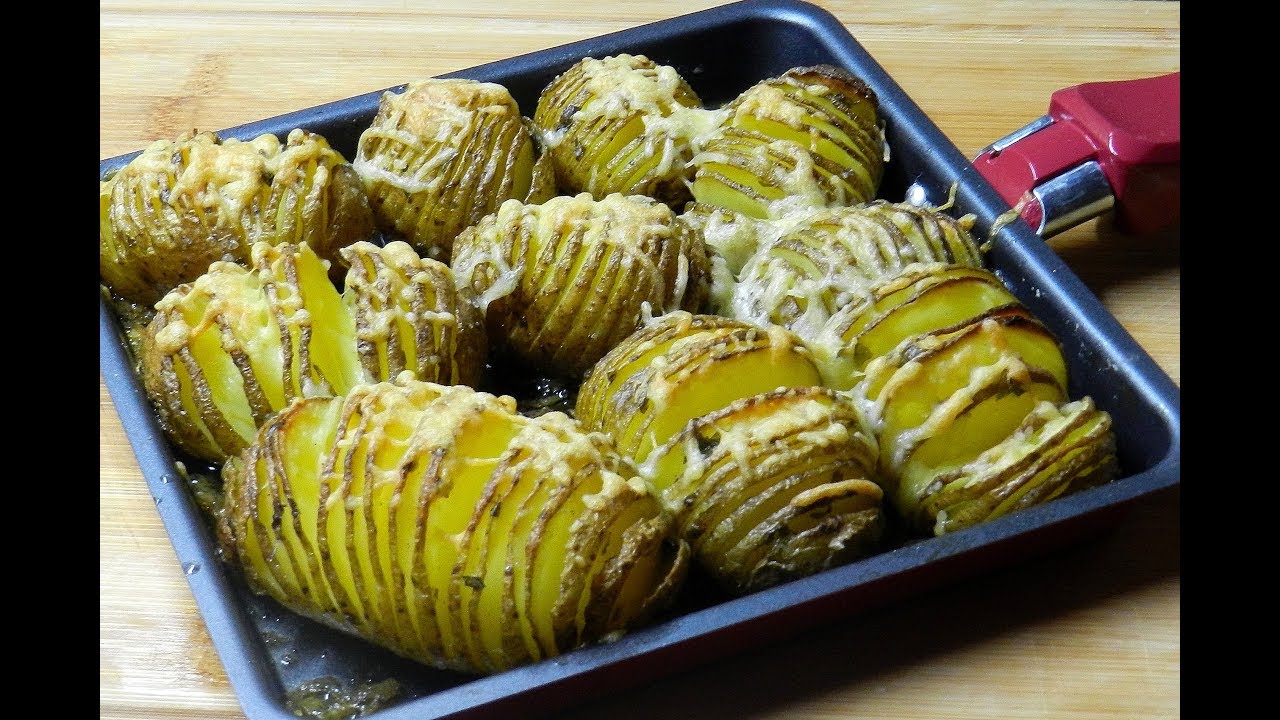 Hasselback Potatoes with Cheddar Cheese - YouTube