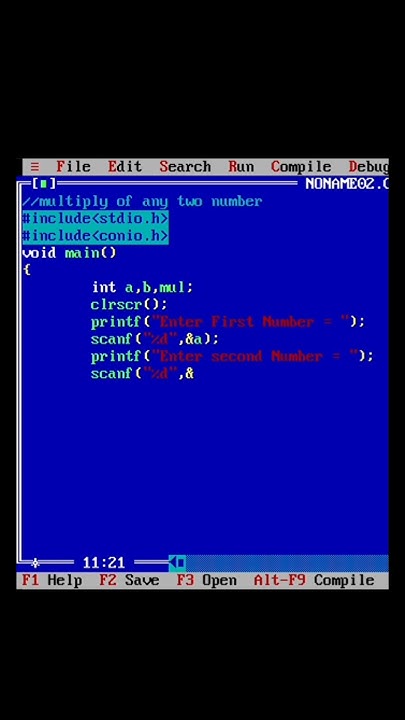 Multiplication of both numbers using C code #coding #cprogramming #clanguage #program - YouTube