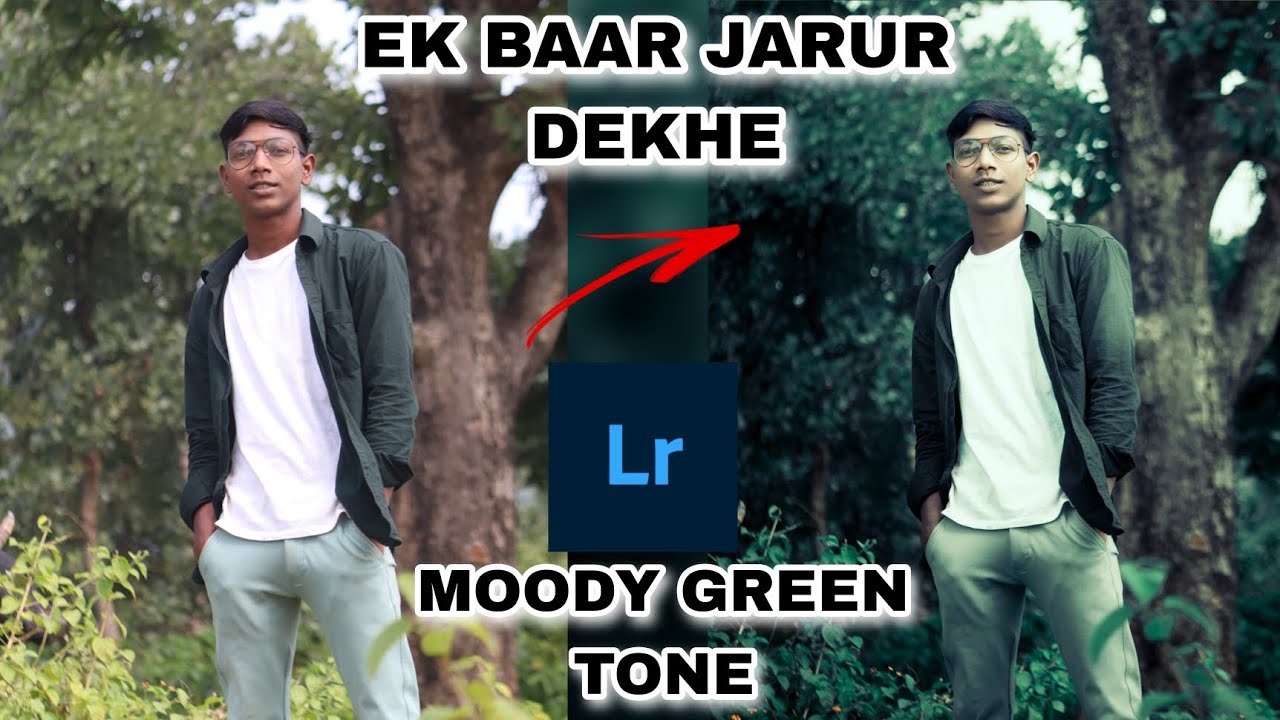 Lightroom Mobile Green Moody Tone Colour Grading Hindi Tutorial || Raees Editing - YouTube