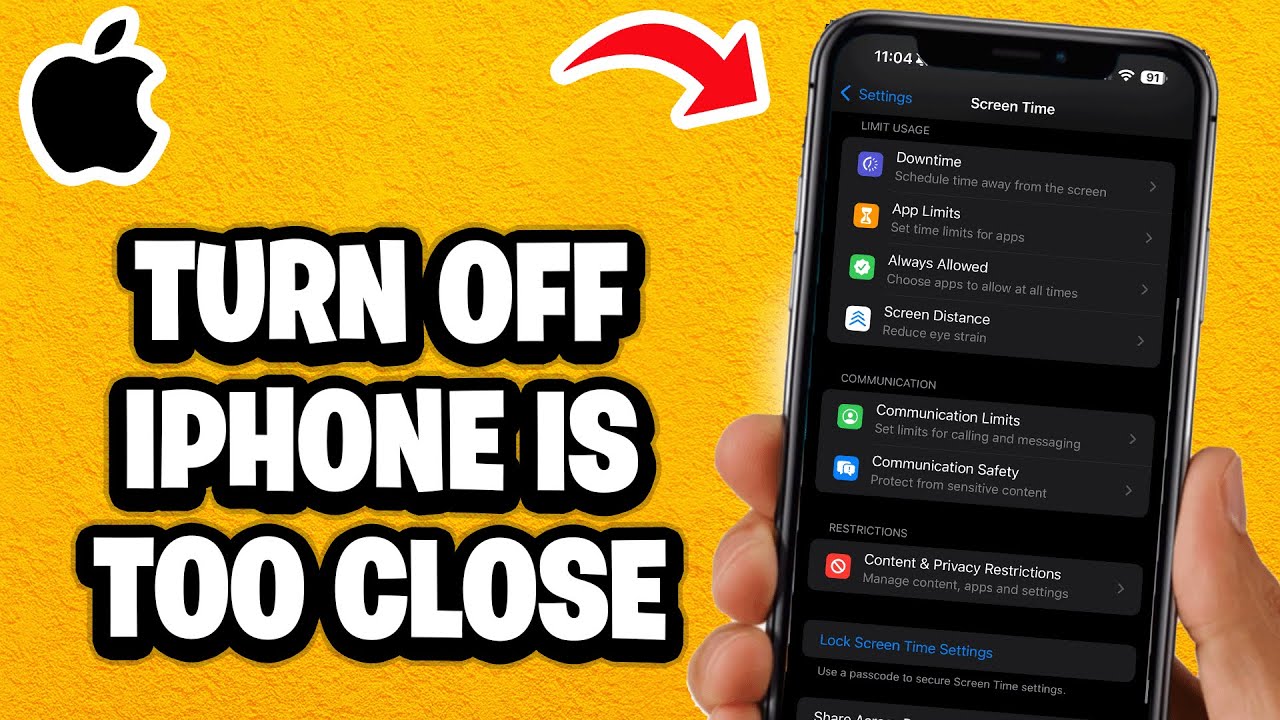 How To Turn Off iPhone Is Too Close - Fastest Guide - YouTube