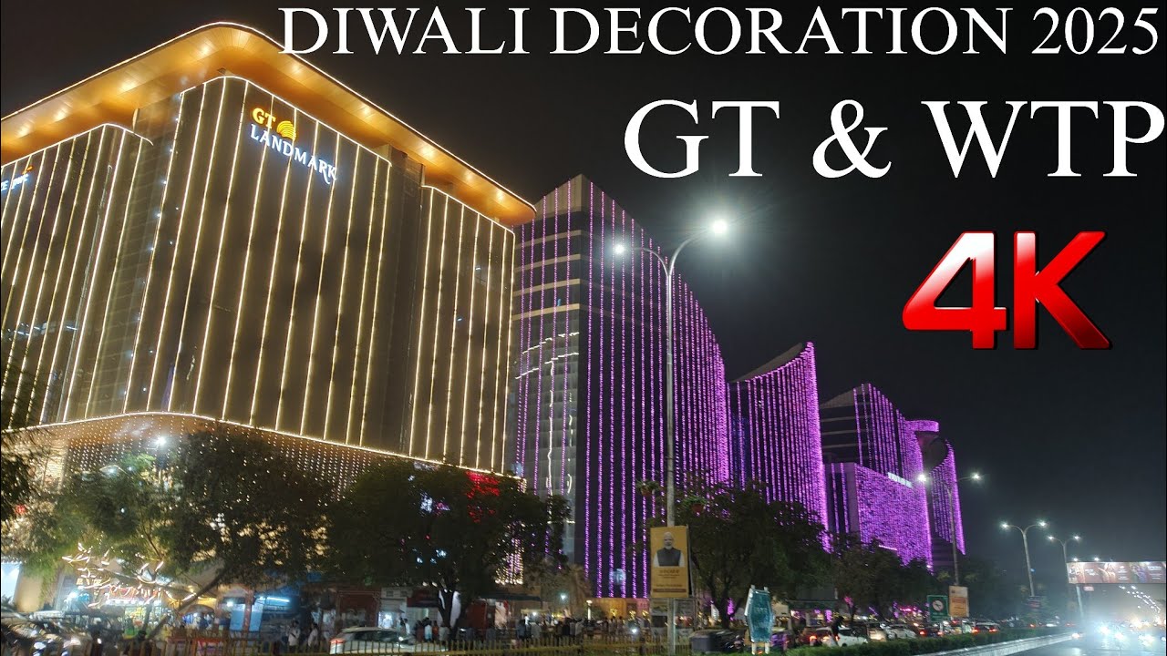 4K WTP JAIPUR DIWALI DECORATION 2025 | GT GAURAV TOWER LIGHTING | WORLD ...